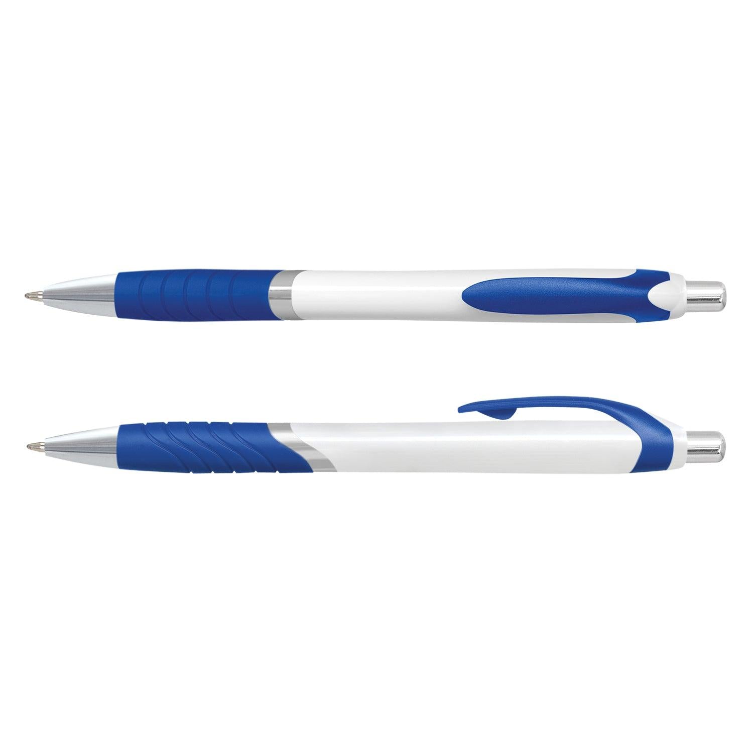 Custom Branded Jet Pen - White Barrel
